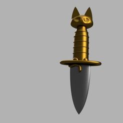 3D printed Puss in boots 2 - Gatito blade - 3D Model・Cults