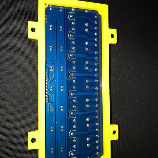 Download Free Stl File 8 Relay Module Case Arduino • 3d Printable