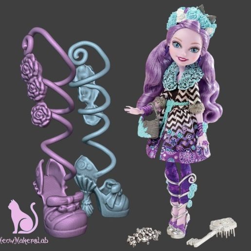 🦸 Kitty Cheshire, Spring Unsprung, Shoes, Ever After High.・ 3D File for ...