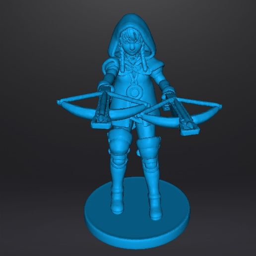 🧝 LINKLE DUAL CROSSBOWS MINIATURE MODEL FANTASY GAMES RPG DND・ STL File ...