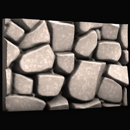3D file Stone Wall 014 🏰 ・3D printable model to download・Cults