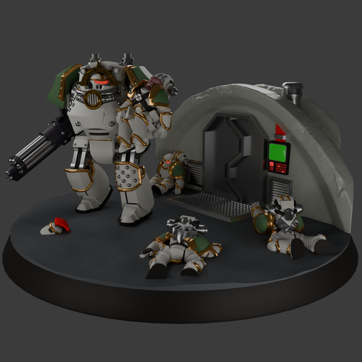 Free STL file "Veteran's Perogative" Epic Scale Mini Diorama 🦸 ・3D ...