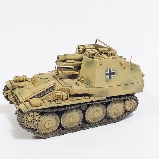 🇩🇪 sIG 33 auf Panzer 38(t) Ausf.K Grille + 3 Tankmen (Germany, WW2)・ 3D ...