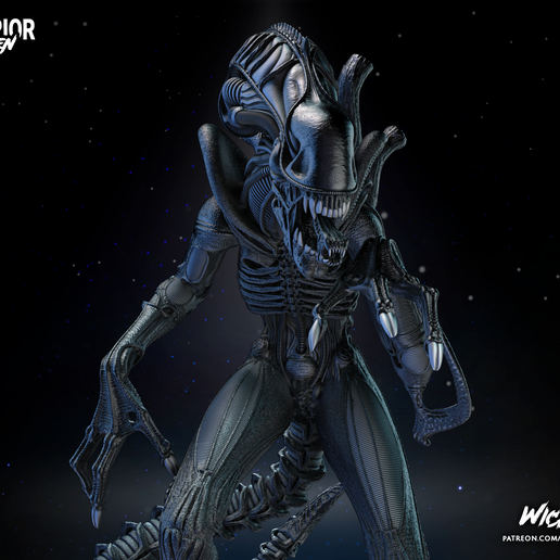 👽 WICKED MARVEL ALIEN WARRIOR SCULPTURE 2023: TESTED AND READY FOR 3D ...