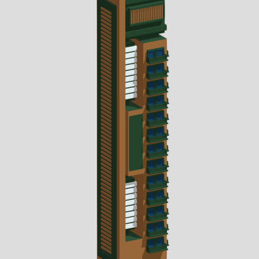 🏗️ Modular high-rise building・Free STL File for 3D printing・Cults