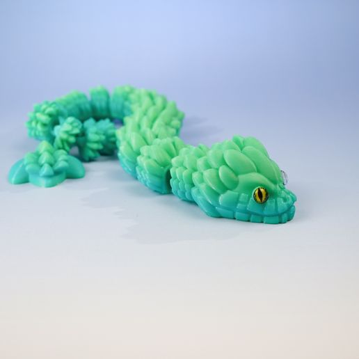 🐍 Articulated Cute Scale Snake・ 3D File for 3D printing・Cults