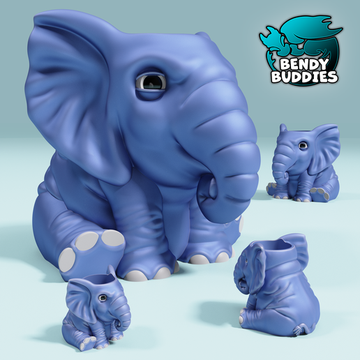 🐘 Elephlora Elephant Pot / Pen Holder / Decorative Vase / Item ...