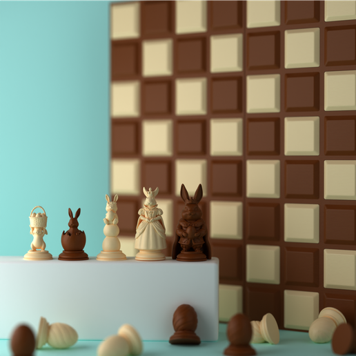 ♟️ Choco Chess・Archivo STL para Impresión 3D・Cults
