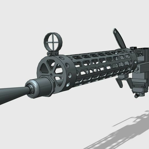 🔫 Spandau LMG 08/15 Machine Gun・ STL File for ・Cults