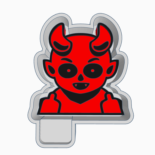 STL file Alien Devil Middle Finger Freshie Housing 👽 ・Template to ...