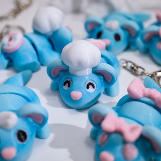 🐁 Flexi Cute Mouse Pack・ 3D File for 3D printing・Cults