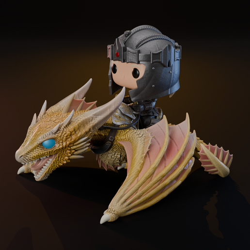 🏠 Aegon & Sunfyre - House of the Dragon・ STL File for 3D printing・Cults