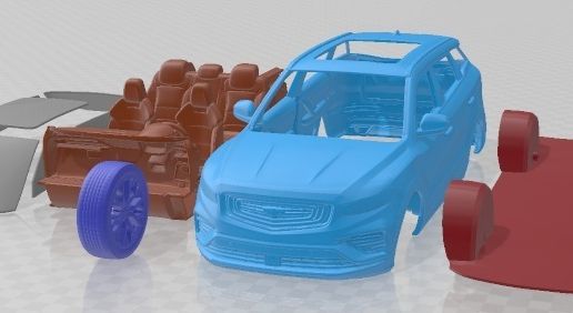 🚗 Geely Bo Yue Pro 2022 Printable Car・ 3D File for 3D printing・Cults