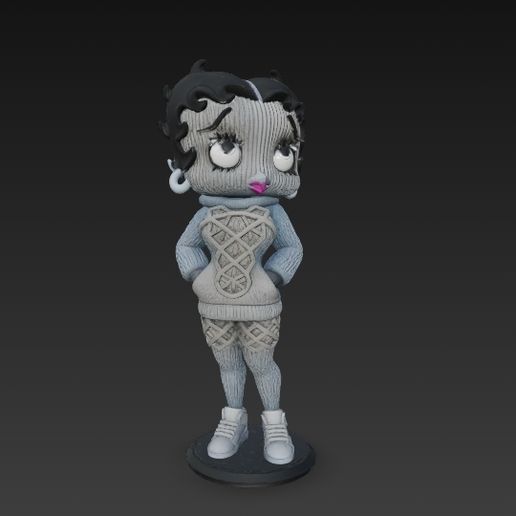 🪴 Betty Boop – Classic Cartoon Character Stylized Planter Model・Archivo ...