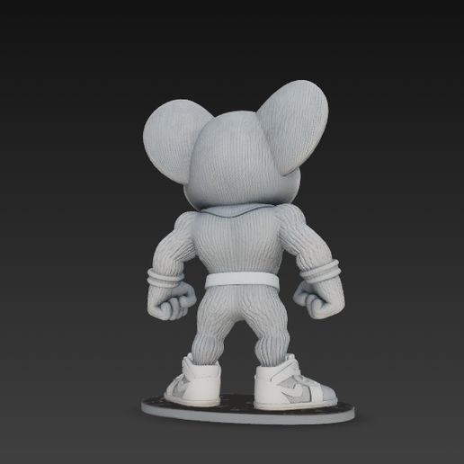 🐁 Stylized Knit Mickey Mouse Figure – Muscular and Aggressive Reimagining・ STL File for 3D ...