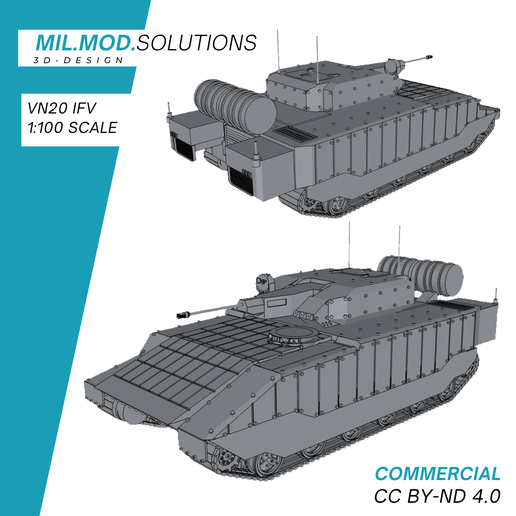 🇨🇳 Commercial License - VN20 IFV China・ STL File for 3D printing・Cults
