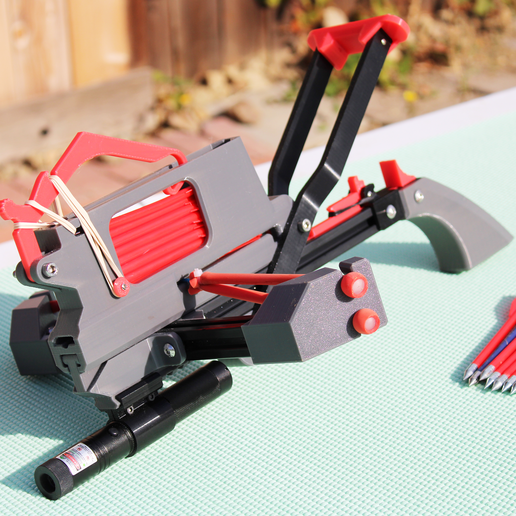 ⚽ Chinese Repeating Crossbow Zhu-Ge Crossbow・ STL File for 3D printing ...