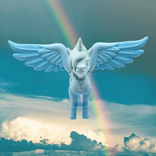 👌 Alicorn・ STL File for 3D printing・Cults