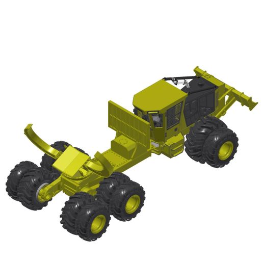🚜 Tigercat 640 Clambunk Skidder 1/24 scale・ STL File for 3D printing・Cults