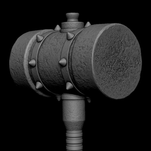 🔨 3D PRINTABLE FANTASY HAMMER WEAPON ACCESORY・ STL File for 3D printing ...
