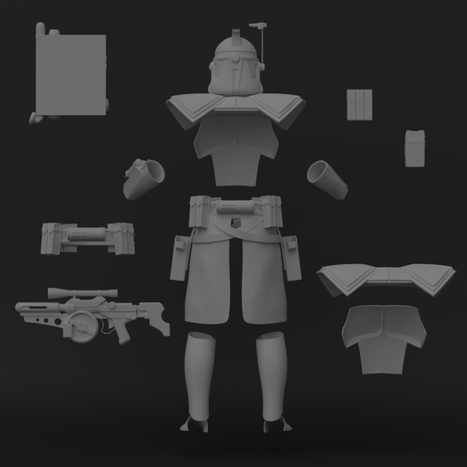 Archivo STL Clone ARC Trooper Kit - One12 - STL files 3D print model ⭐ ・Objeto de impresión 3D ...