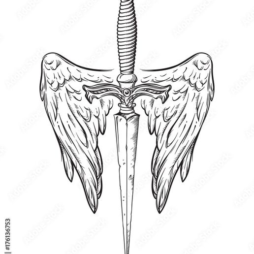 🗡️ Dagger and Wing Combo・Free STL File for 3D printing・Cults