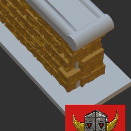 🧱 Brick Wall 1 for RPG and Tabletop Gaming・ STL File for 3D printing・Cults