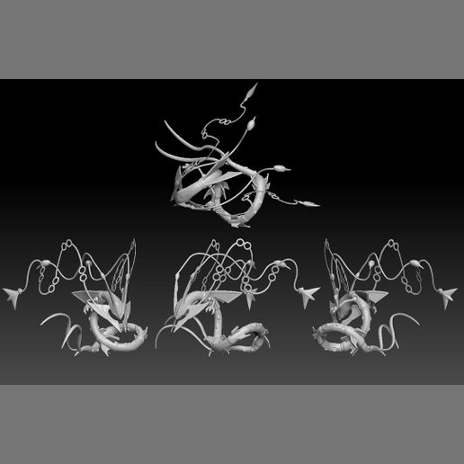 rayquaza mega evolution drawing