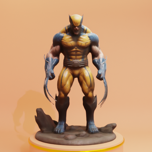 STL file Realistic Wolverine Statue 🦸 ・3D printer design to download・Cults