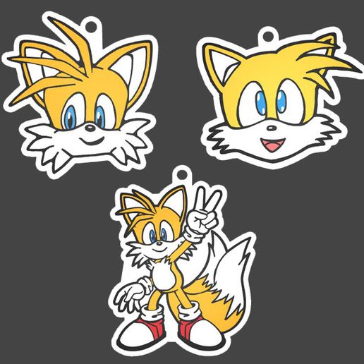 STL file LLAVERO KEYCHAIN TAILS 🗝️ (3MF)・Template to download and 3D ...