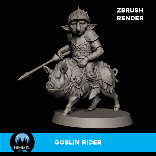 🆓 (D&D Free Mini) Armored Goblin Pig Rider・Free STL File for 3D ...