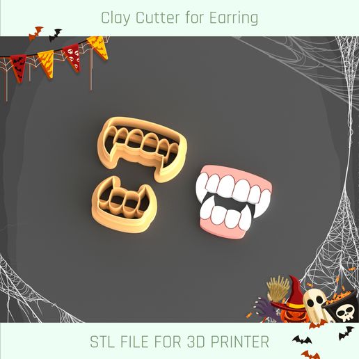 💍 Fangs・ 3D File for 3D printing・Cults