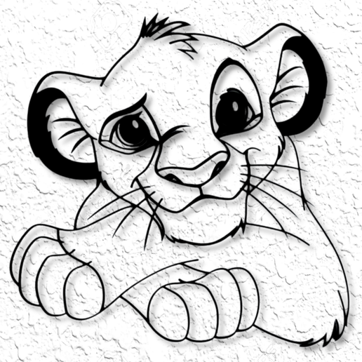 young simba coloring pages