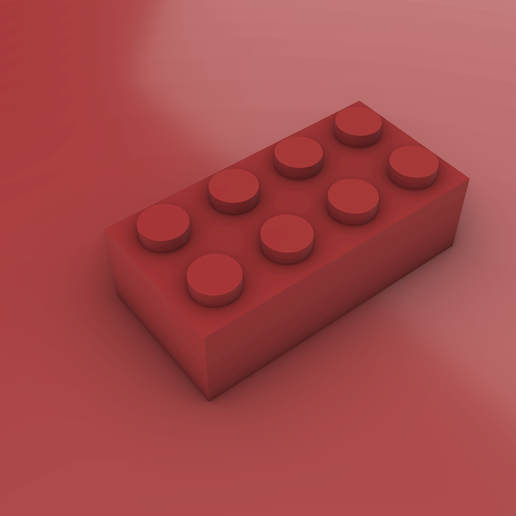🧱 LEGO Brick 2X4・Free STL File for 3D printing・Cults