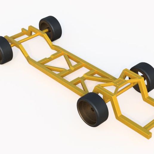 🚙 66 C10 CHEVROLET FRAME FOR 1/24 - 1/25 MODEL KIT.・ STL File for ・Cults