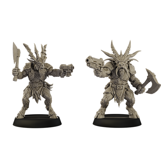 🛰 Space Beastmen - Leaders・ STL File for 3D printing・Cults