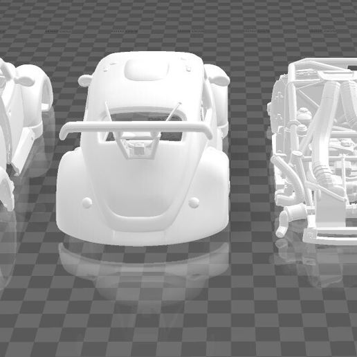 🚗 Volkswagen Fun Cup Race Car – Detailed Separate Parts Motorsport Kit ...