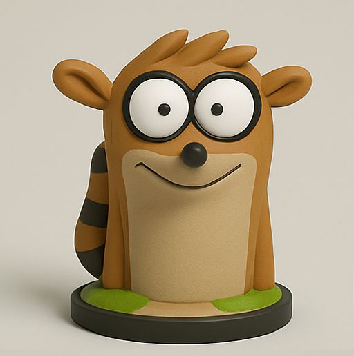 👤 Rigby Bust・ STL File for 3D printing・Cults
