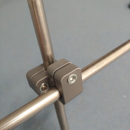 Cross block for round 12mm rod・ STL File for ・Cults