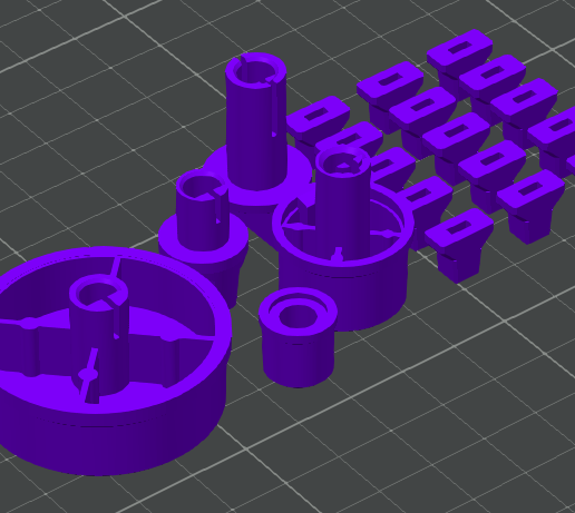 📻 Sharp GF 777 777z Knob Set 20pcs・ STL File for 3D printing・Cults
