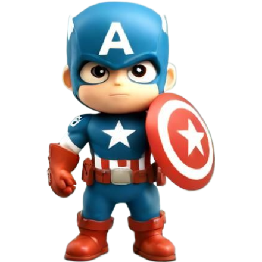 Archivo STL gratis Chibi Capitan America 🦸 ・Diseño imprimible en 3D ...