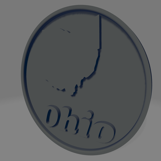 STL file Ohio Coaster 🇺🇸 ・Model to download and 3D print・Cults