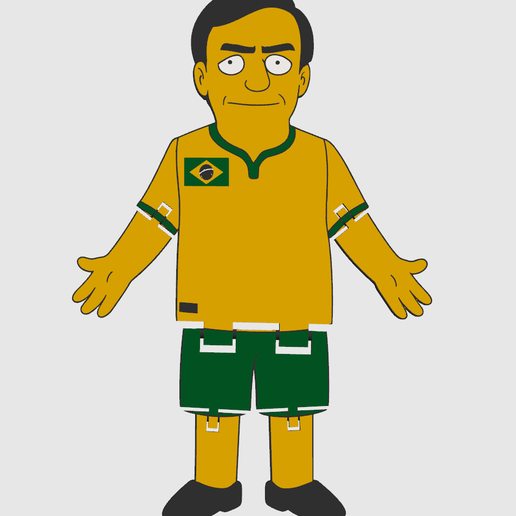 🗝️ Porte-clés Jair Messias Bolsonaro Président Brésil Simpsons Parodie ...