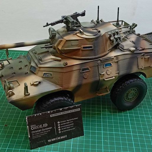 🇺🇸 US Cadillac V-150 Commando 90mm turret MECAR 90/28・ STL File for 3D ...
