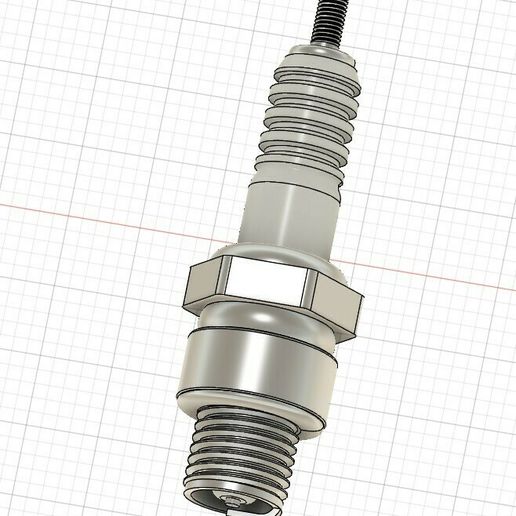 🔌 Spark Plug Model (19cm)・ STL File for ・Cults
