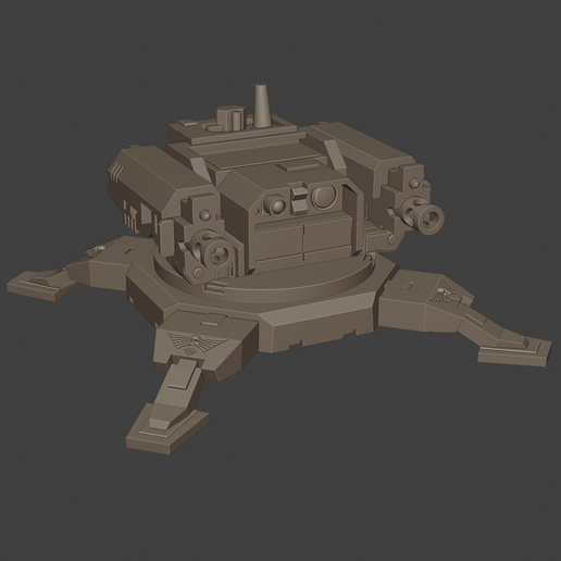 🛰 Auto turret・Free STL File for ・Cults