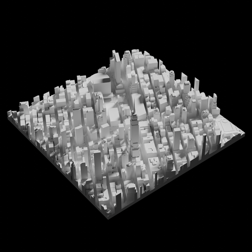 🆕 New York City Midtown Manhattan 3D Print File | STL file for 3D ...