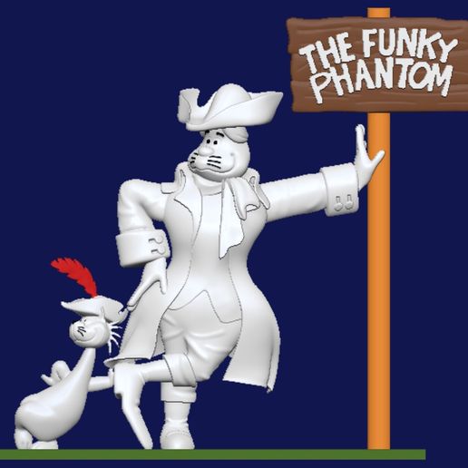 🗿 The Funky Phantom・ 3D File for 3D printing・Cults