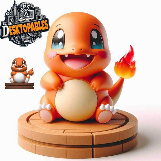 🐉 Charmander Pokemon - 4 colors・Free STL File for 3D printing・Cults