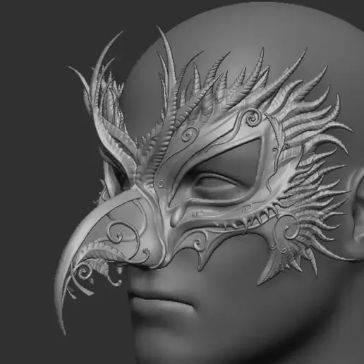 🐦 BIRD MASK - 3D Printed Mask Design・ 3D File for 3D printing・Cults